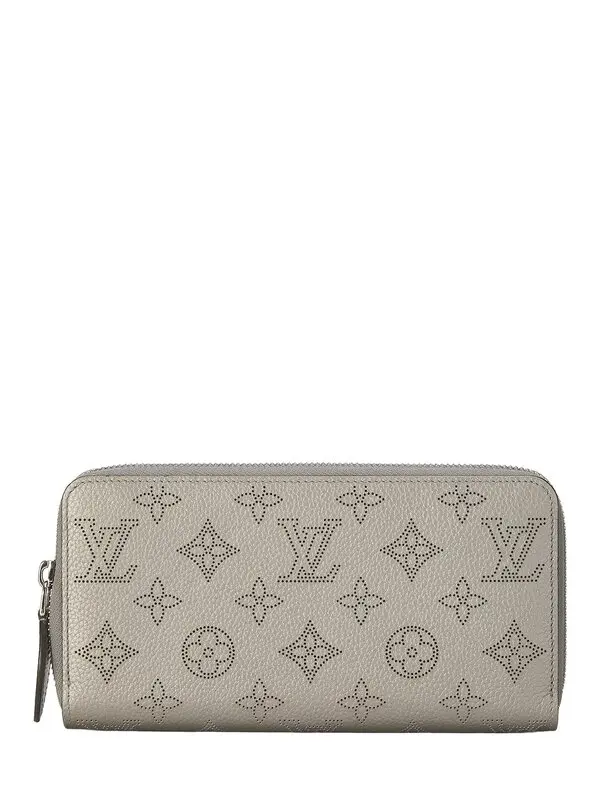 LOUIS VUITTON Monogram Mahina Zippy Wallet - Silver