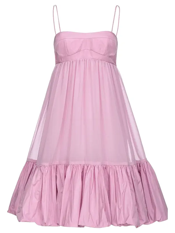 Pinko Empire-line Flared Dress - Pink