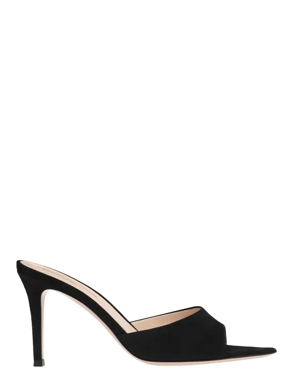 GIANVITO ROSSI 85mm Elle Suede Sandals - Black