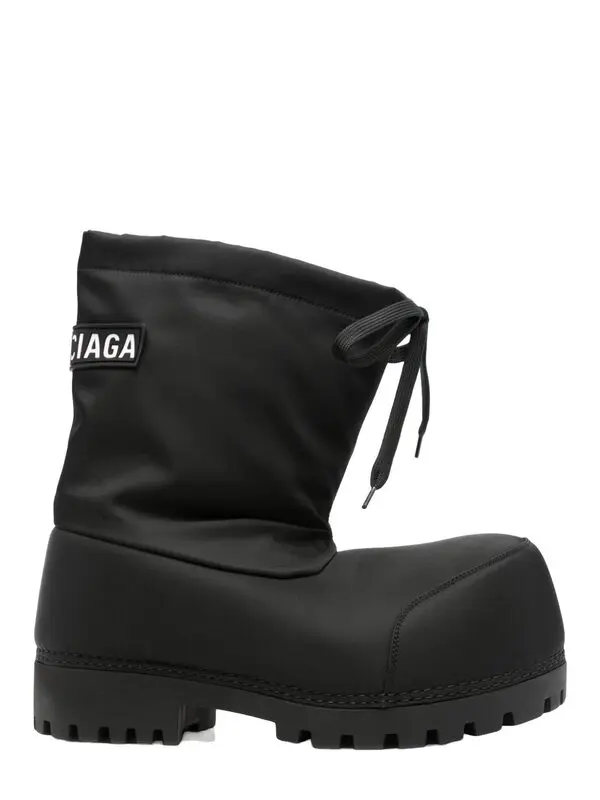 Balenciaga Alaska Low Padded Boots - Black