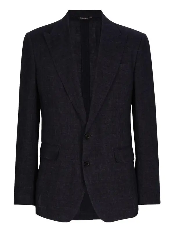 Dolce & Gabbana Sicilia Peak-lapels Blazer - Blue