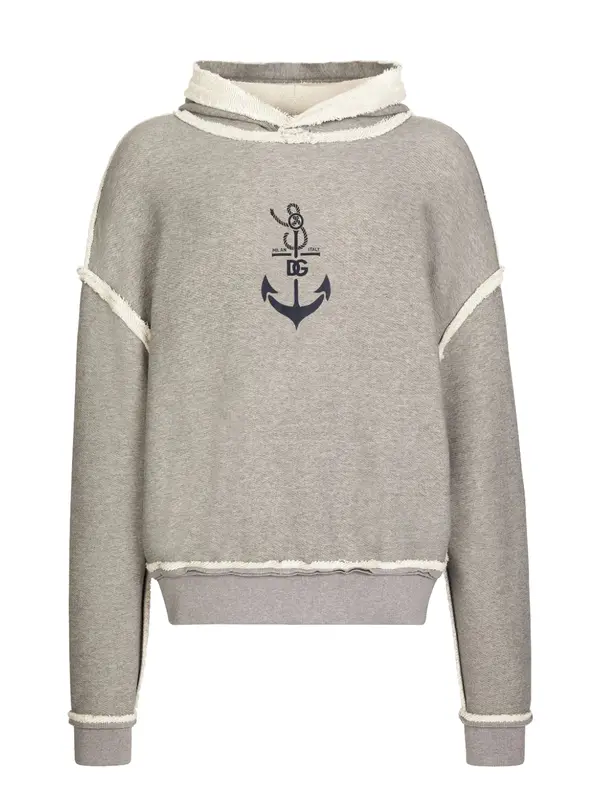 Dolce & Gabbana Logo-print Hoodie - Grey