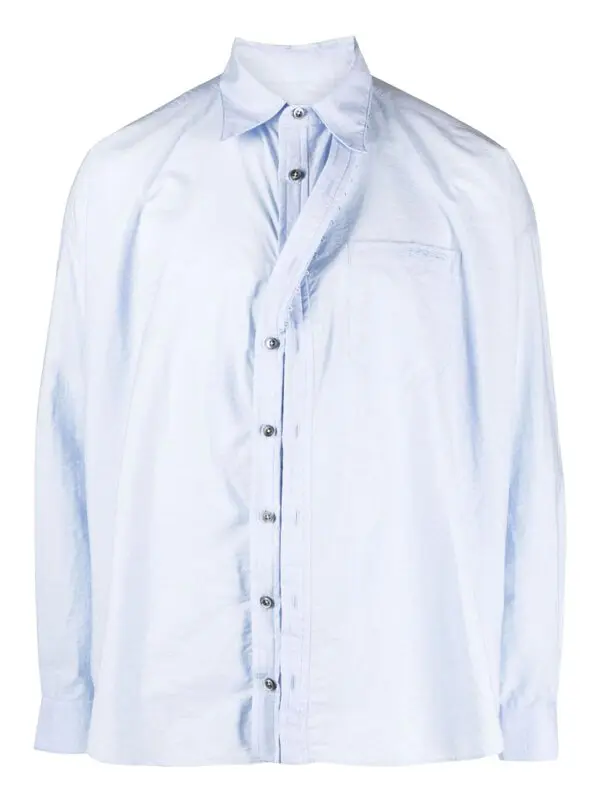 Y/project Asymmetric Shirt - Blue