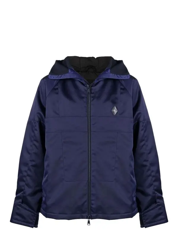 A-COLD-WALL* Overdye Panelled Hooded Jacket - Blue