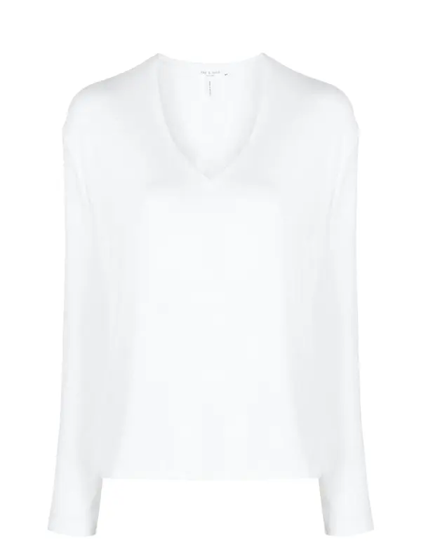 Rag & Bone Hudson Fine-knit Sweatshirt - White