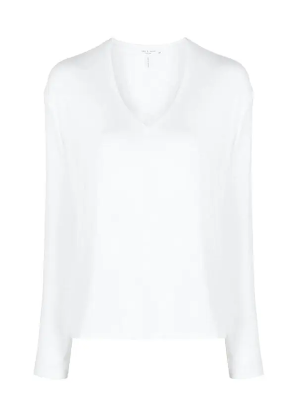 Rag & Bone Hudson Fine-knit Sweatshirt - White