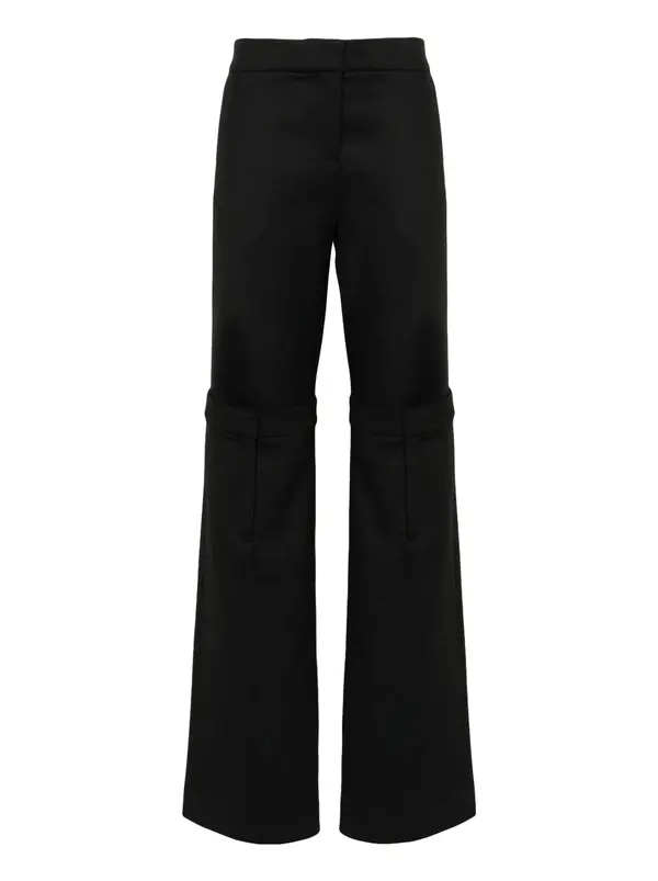 Coperni Layered Straight-leg Trousers - Black