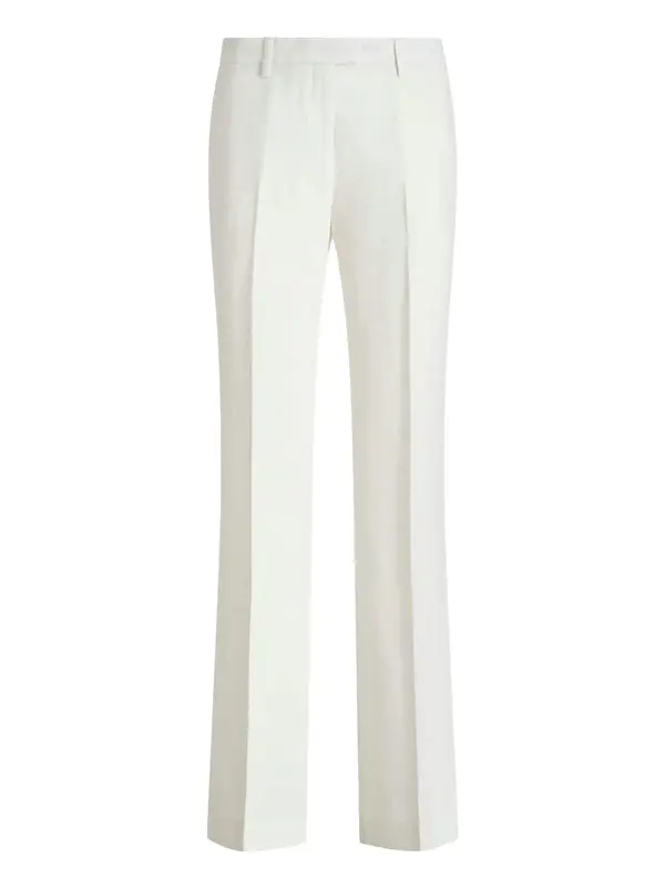 Etro Slub-texture Tailored Trousers - White