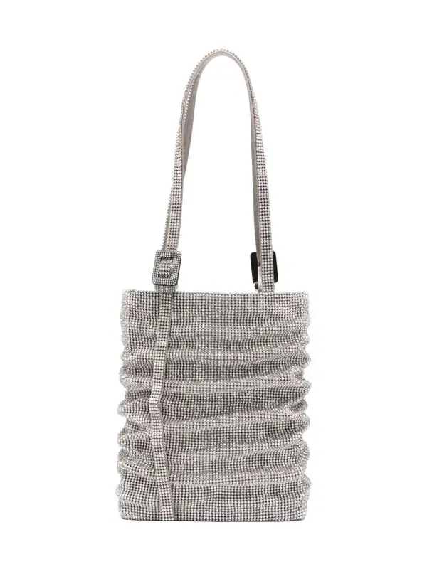 Benedetta Bruzziches Lollo La Grande Rhinestone-embellished Tote - Silver