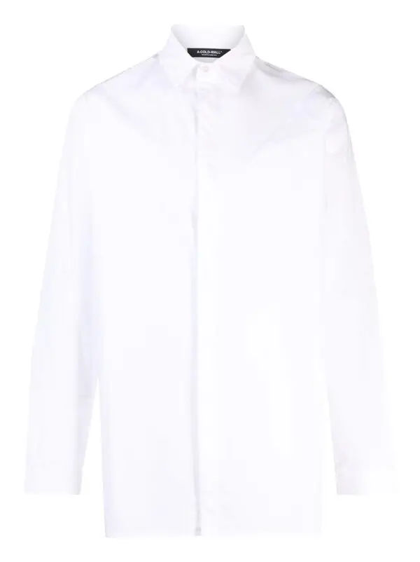 A-COLD-WALL* Long-sleeve Cotton Shirt - White