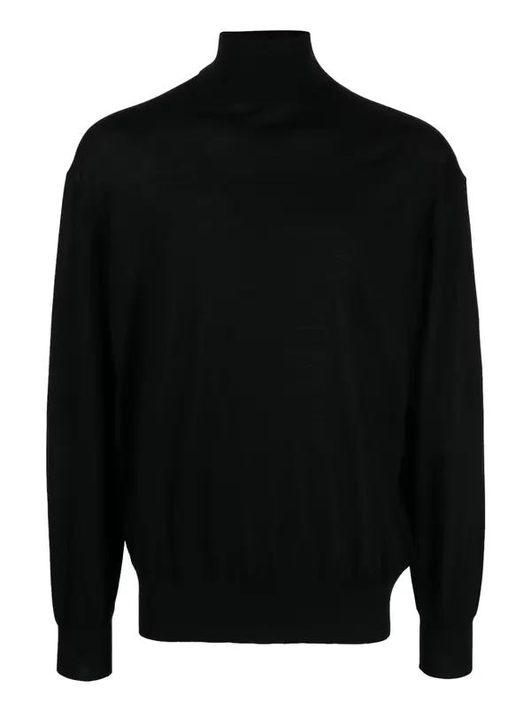 Neil Barrett Roll-neck Wool Jumper - Black