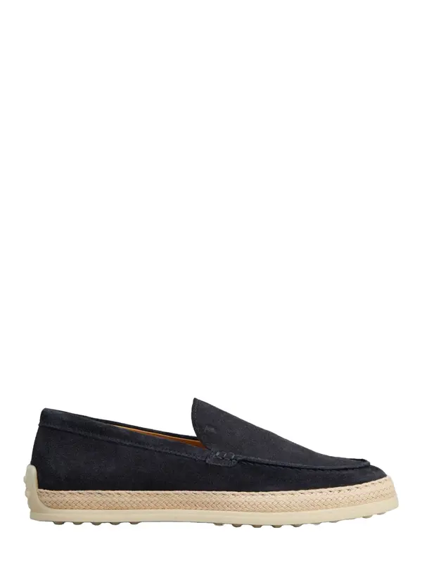 TOD'S Gomma Leather Loafers - Blue
