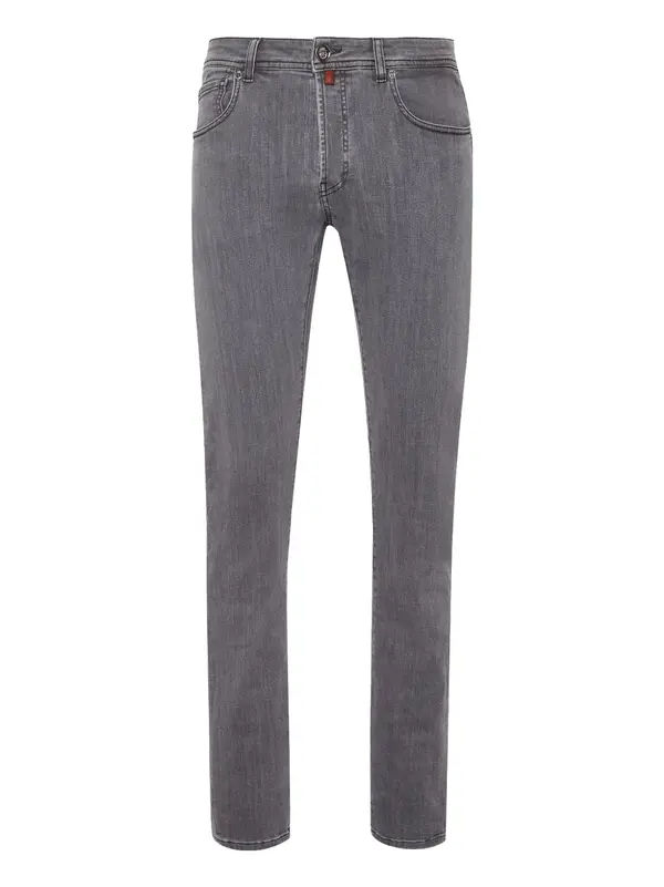 BILLIONAIRE Low-rise Straight-leg Jeans - Grey