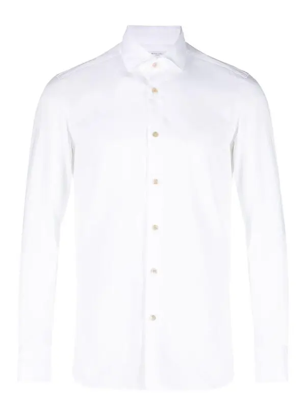 Boglioli Long-sleeve Cotton Shirt - White