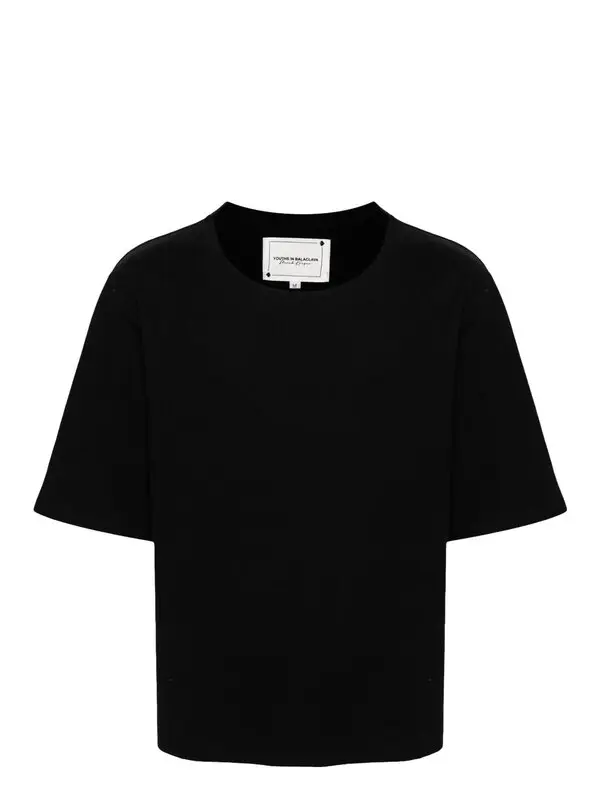 YOUTHS IN BALACLAVA Round-neck Layered T-shirt - Black