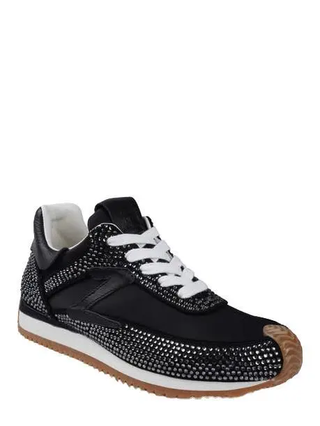 ZIGI Freya Rhinestone Sneakers - Black Suede