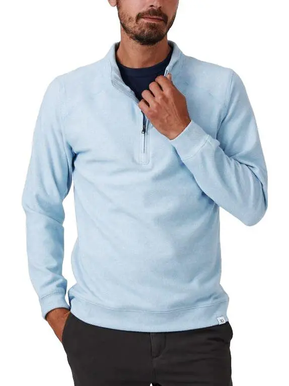 7 Diamonds Generation Quarter Zip Top - Light Blue