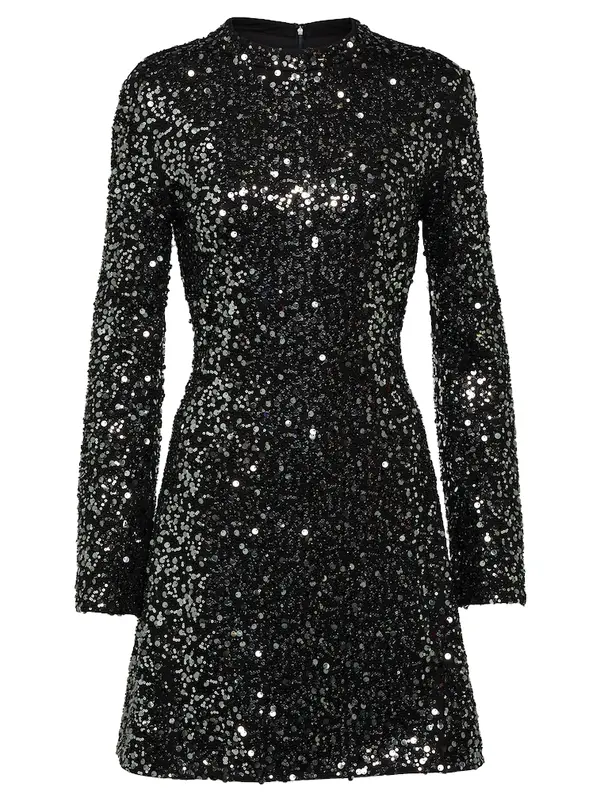 Simkhai Safia Sequined Mini Dress - Black
