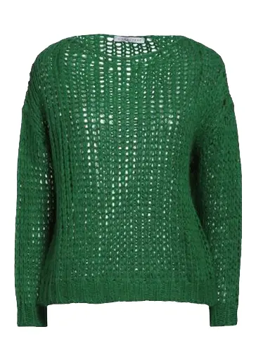 CARACTÈRE Knitted Crew Neck Sweater - Green