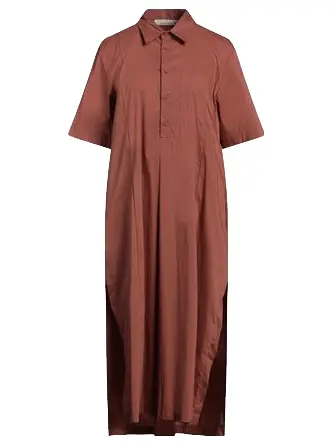 Liviana Conti Midi Shirt Dress - Brown