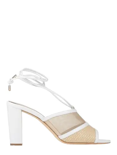 Mia Becar Lace-up Sandals - White