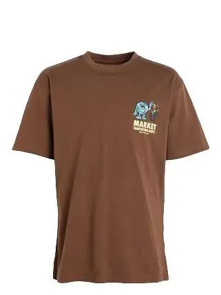 MARKET Sanitation Dept T-shirt T-shirt Size Cotton - Brown