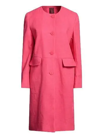 STEFANEL Cotton Tweed Coat - Pink
