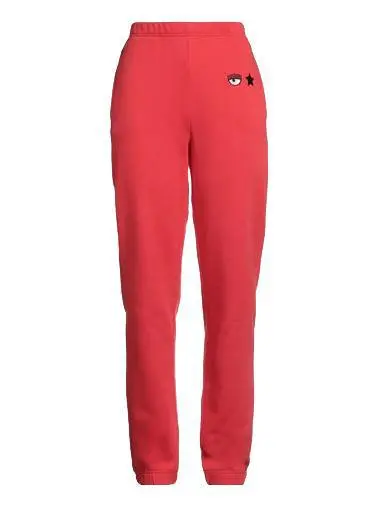 CHIARA FERRAGNI Cotton Pants - Red