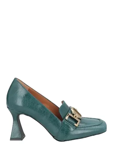 BRUNO PREMI Leather Pumps With Appliqués - Green