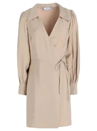 OTHER STORIES Mini Wrap Dress - Beige
