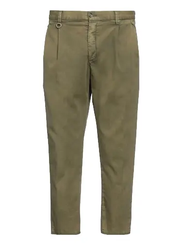 PAOLO PECORA Pants Size Cotton, Elastane - Green