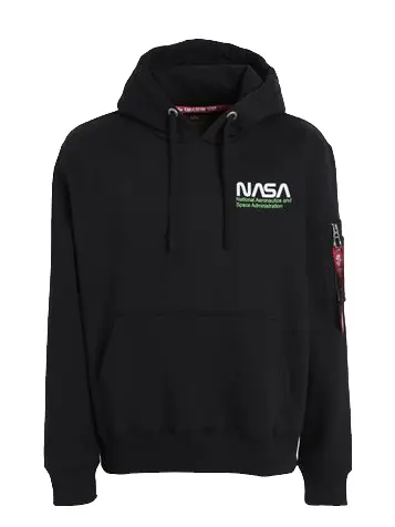 Alpha Industries Cotton-blend Fleece Sweatshirt - Black