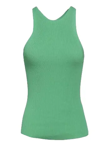 BERNA Knitted Halterneck Top - Green