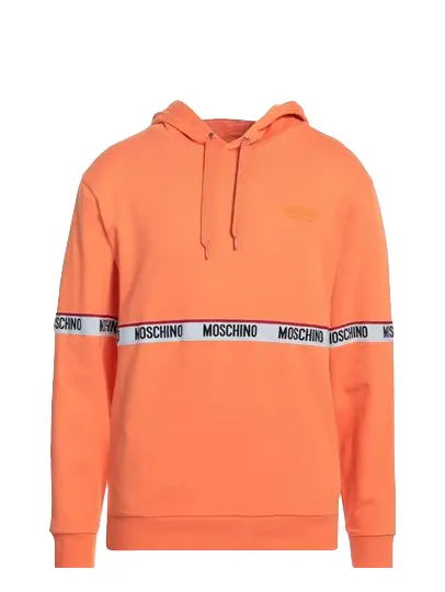 Moschino Hooded Sweatshirt With Logo - Orange