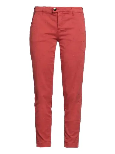 JACOB COHЁN Slim Fit Tapered Trousers - Tomato Red