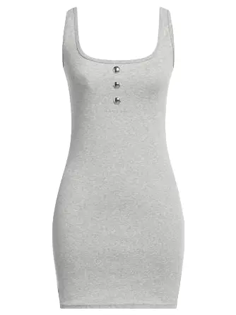 MANGANO Mini Cotton Bodycon Dress - Grey