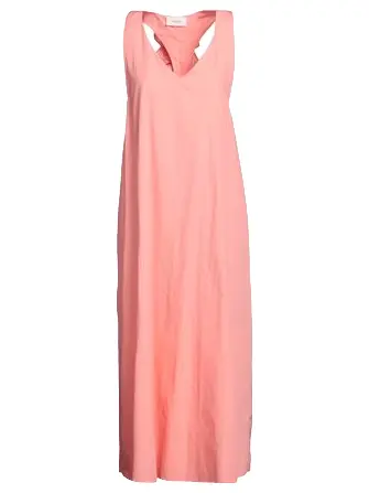 VICOLO Cotton Maxi Dress - Salmon Pink