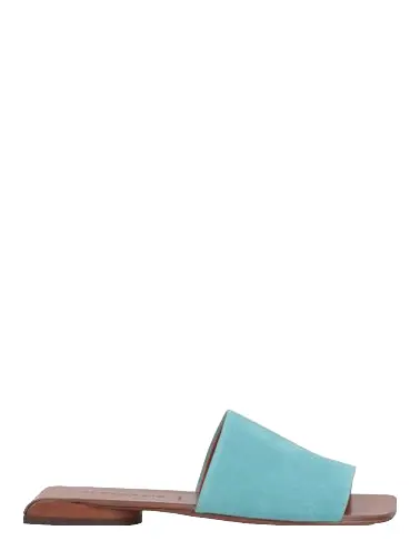 Clergerie Suede Slide Sandals - Blue