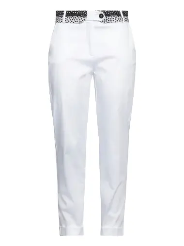 MANILA GRACE Tapered Chinos - White