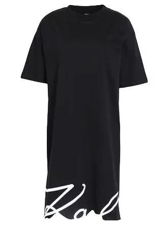 Karl Lagerfeld Mini Organic Cotton Dress - Black