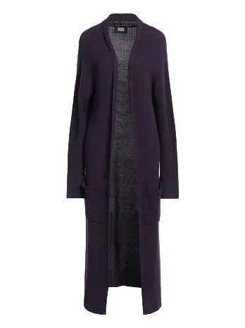 Alpha Studio Recycled Wool Blend Cardigan - Purple