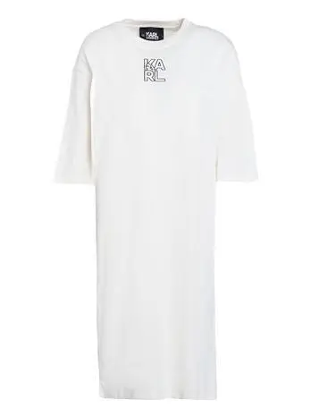 Karl Lagerfeld Athleisure T-shirt Dress - White