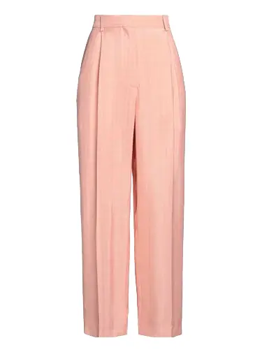 Sandro Plain Weave Straight Leg Pants - Salmon Pink