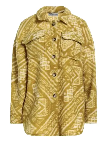 BOUTIQUE DE LA FEMME Jacquard Ethnic Overshirt - Yellow