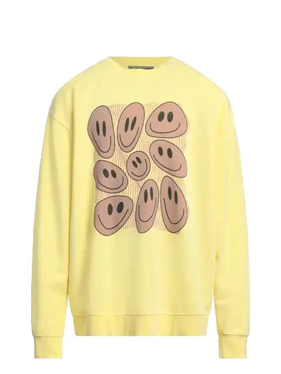 BACON LATTUCE TOMATO Cotton Sweatshirt With Print - Yellow