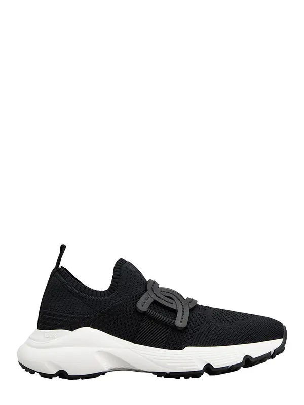 TOD'S Kate Stretch-knit Trainer Sneakers - Black
