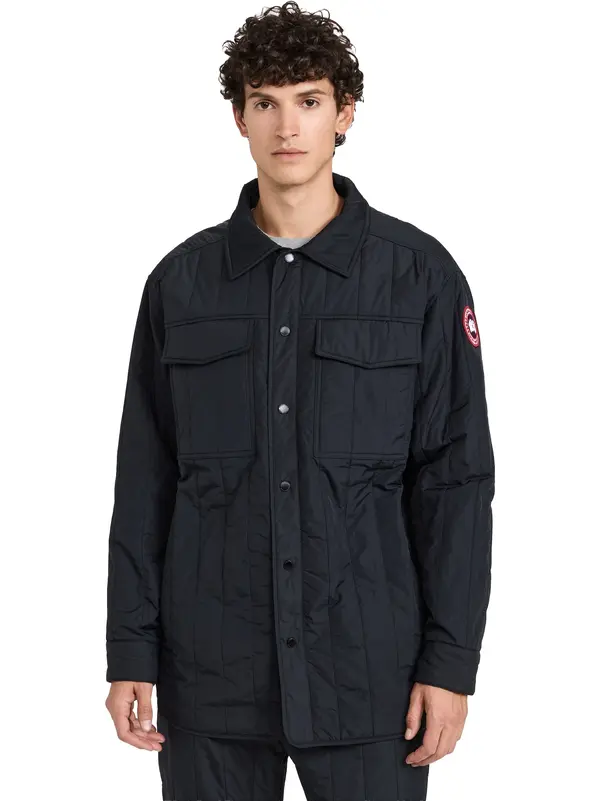 Canada Goose Carlyle Quilted Shirt Jacket - Black - Noir