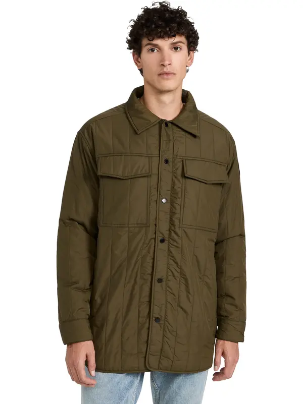 Canada Goose Carlyle Quilted Shirt Jacket - Military Green - Vert Militair