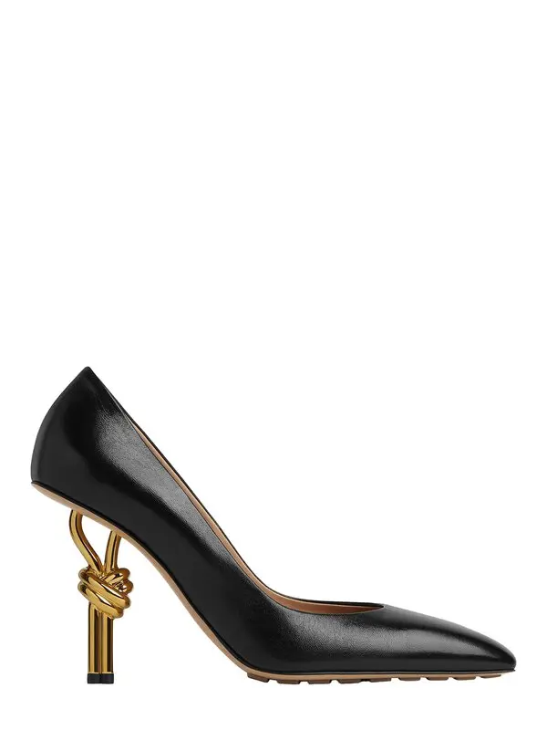Bottega Veneta Leather Knot Pumps 90 - Black