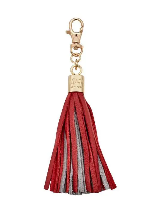 Gigi New York Tassel Bag Charm - Natural